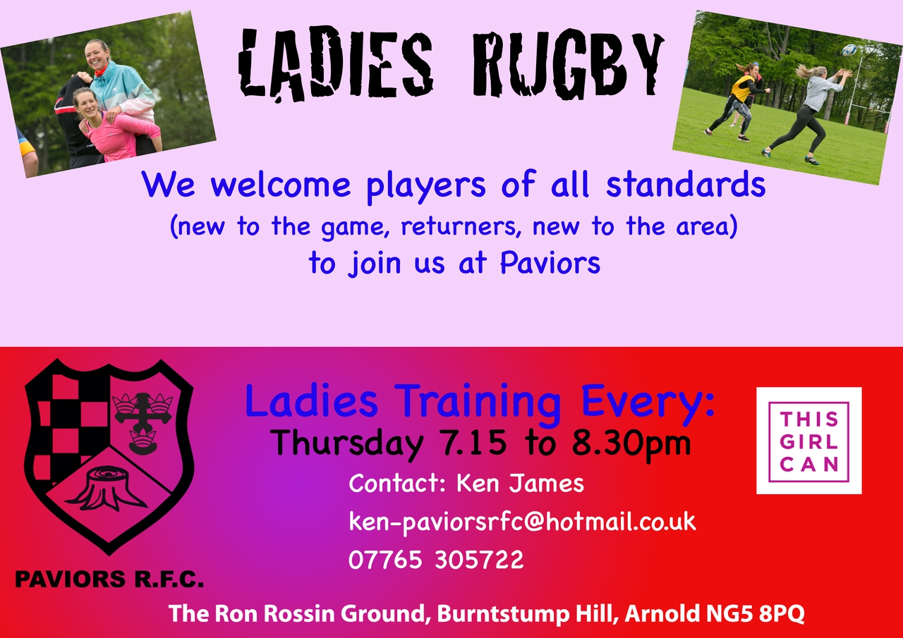 Set up and support the development of Ladies Rugby (over 18 years old ...