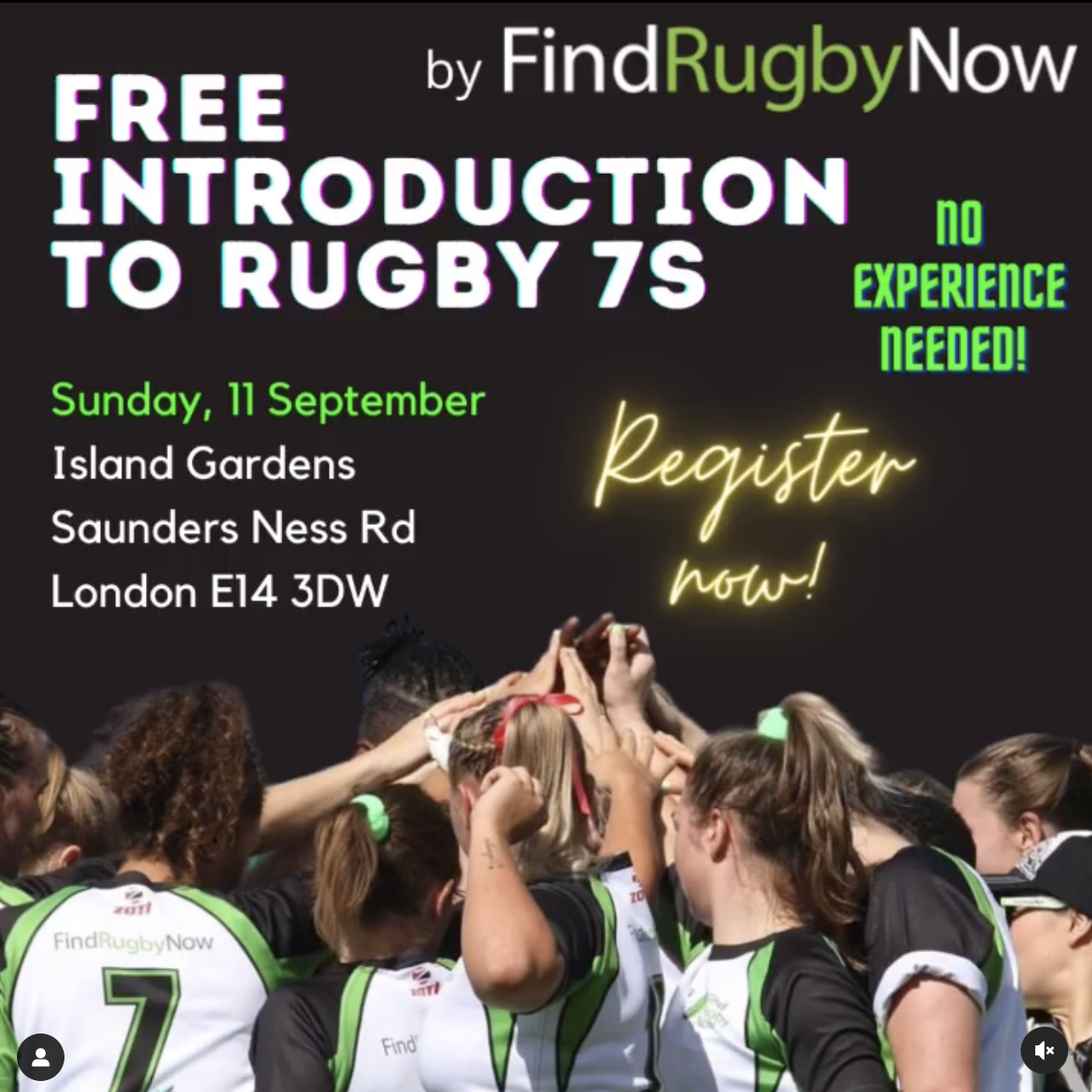 Introduction to Rugby 7s Open Sessions for Women | ActionFunder